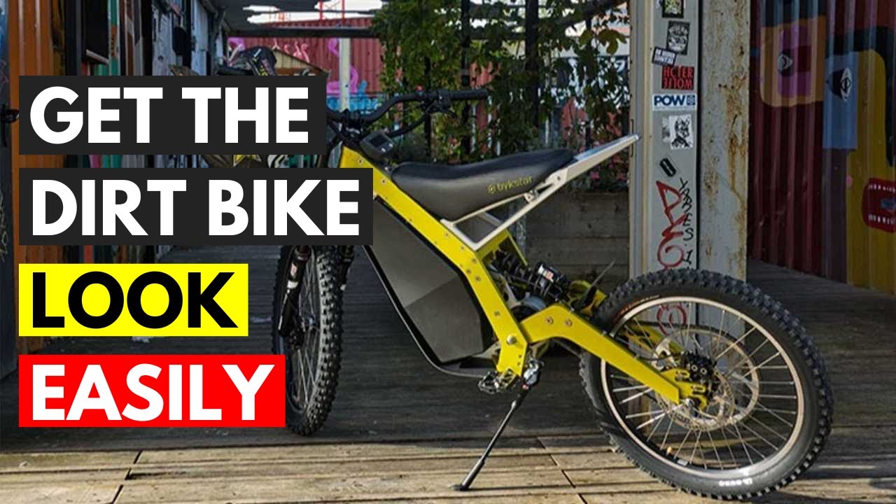 How To Make A Mountain Bike Look Like A Dirt Bike? - YouTube