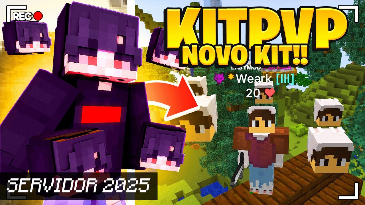 NOVOS KITS do SERVIDOR de MINECRAFT KITPVP STARDIX 2025 - PARTE 01 - YouTube
