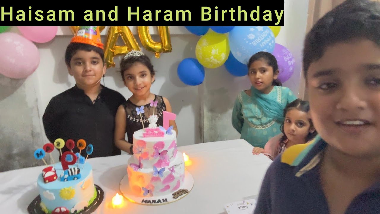 🎉🎂 Haisam & Haram's Epic Birthday Bash! | Kids Vlog 🎂🎉 - YouTube