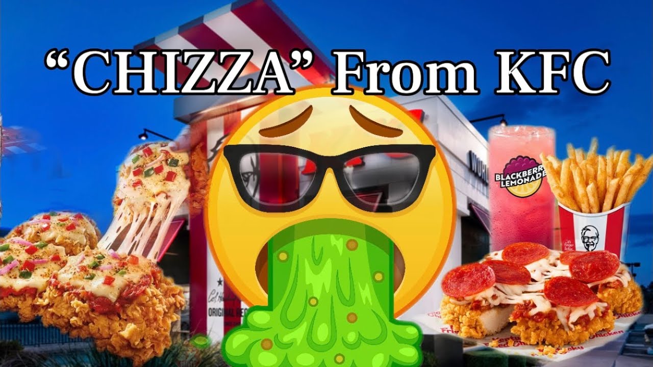 Trying the new "CHIZZA" from #kfc - YouTube