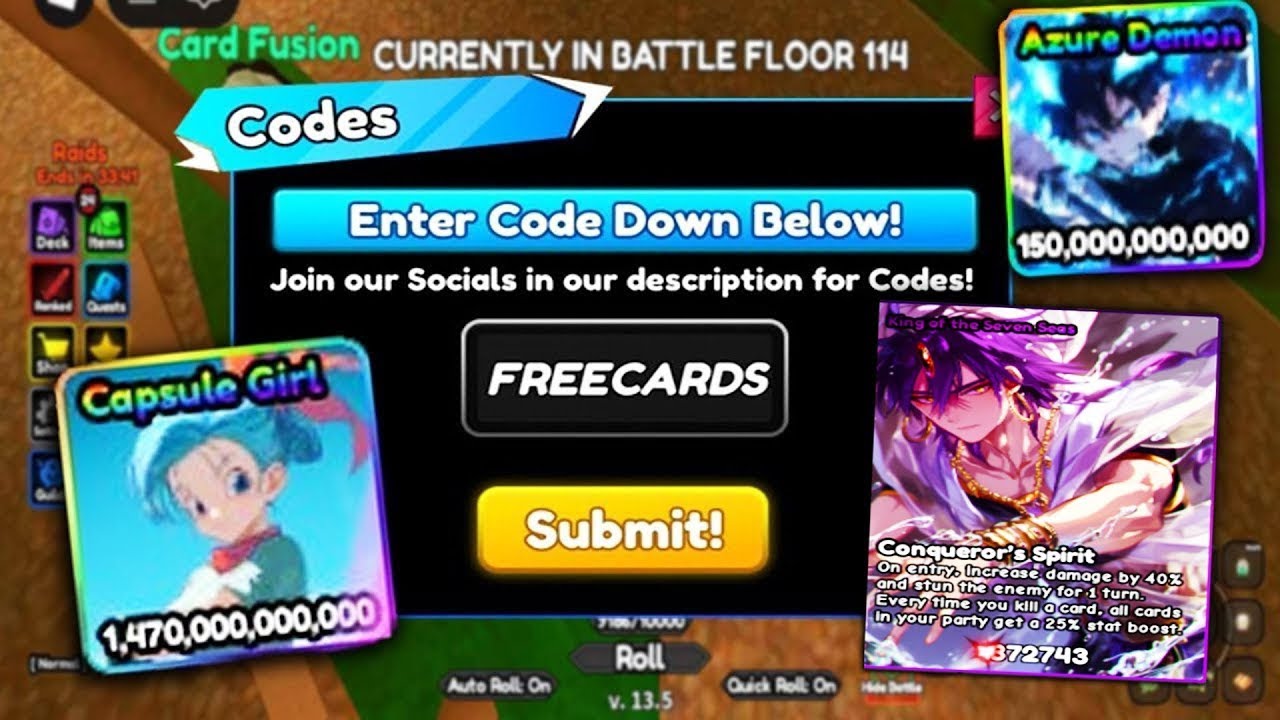Anime Card Battle (SECRET PACK) ALL *NEW* WORKING CODES!? ROBLOX ANIME ...
