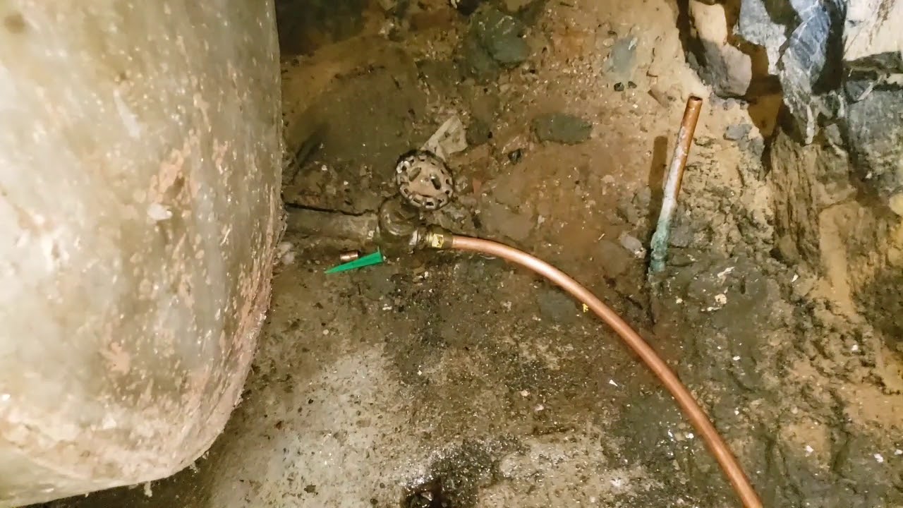 Changing copper fuel line for oil burning boiler - YouTube