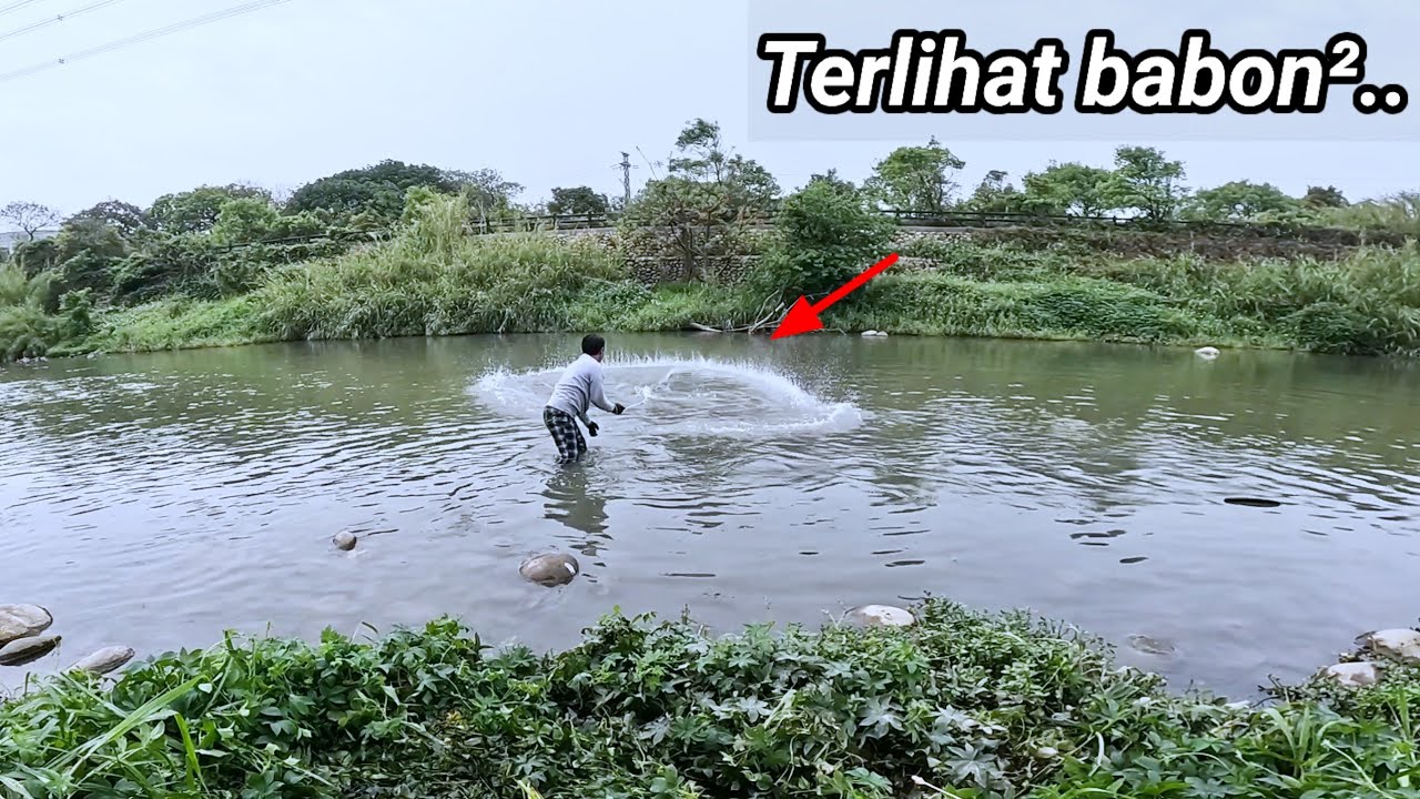 Nekad begini jadinya..!! menjala ikan di tempat yang jarang di jamah ...