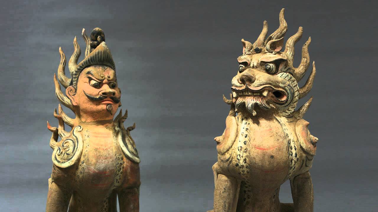 Zhenmushou (Tomb Guardian Beasts), Tang dynasty (618--907 CE) - YouTube