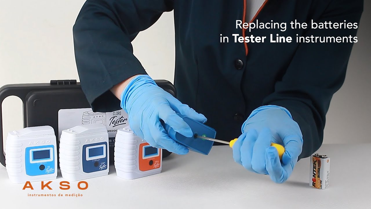 Replacing batteries on the Tester Line - YouTube