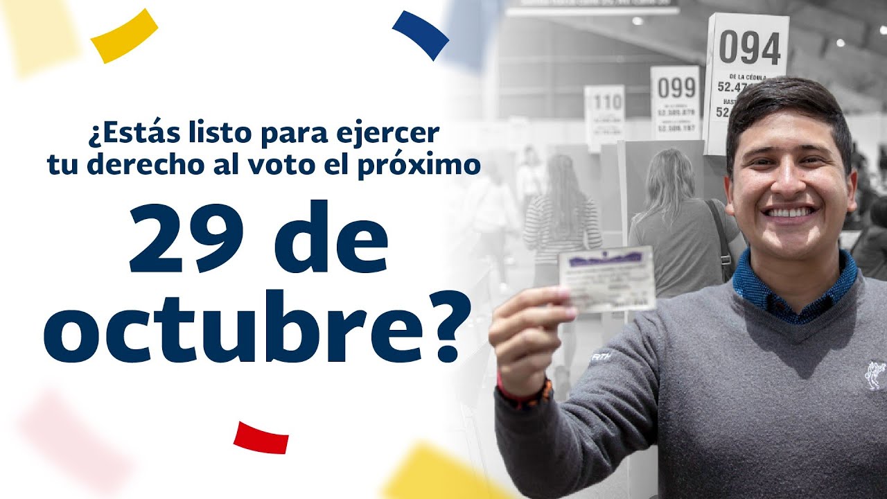 ¿Estás listo para ejercer tu derecho al voto el próximo 29 de octubre ...
