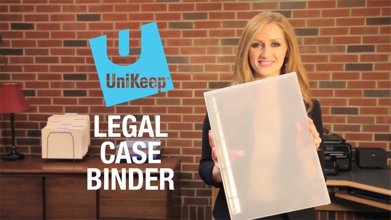 UniKeep - Legal Case Binder for Document Storage - YouTube
