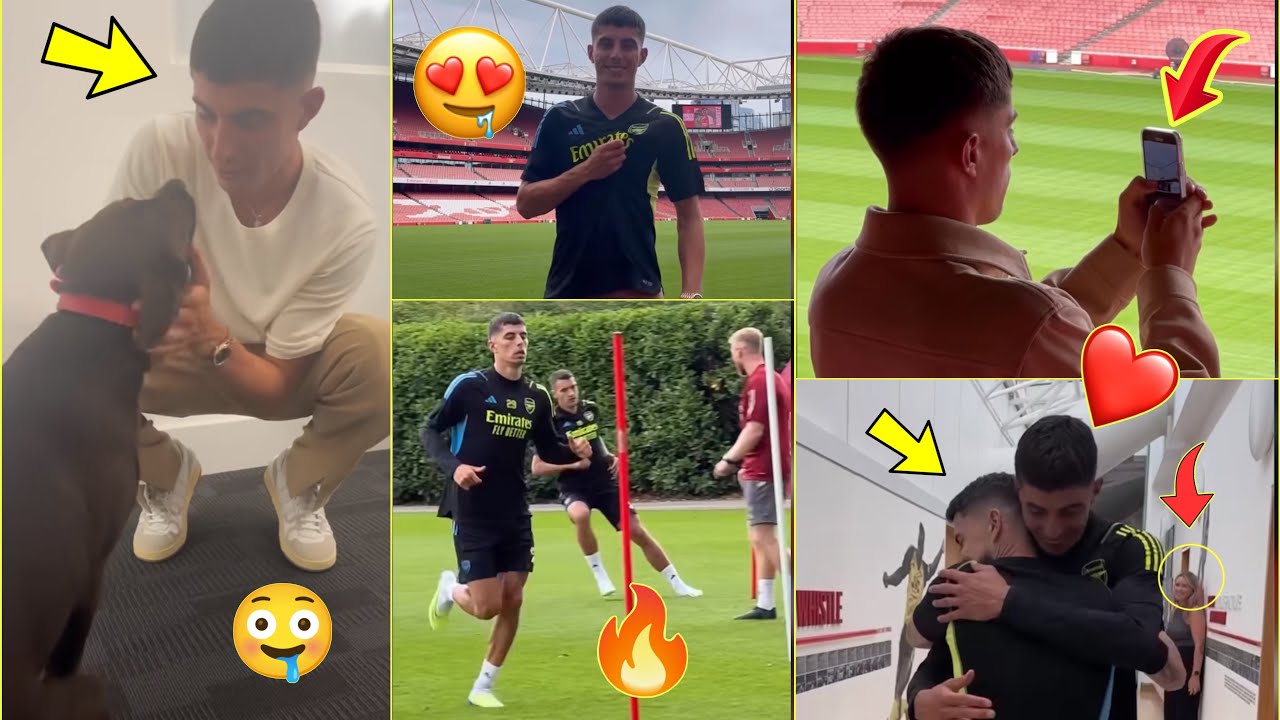 😍Kai Havertz’s UNEXPECTED & FUNNY Moments On His First Day At Arsenal ...