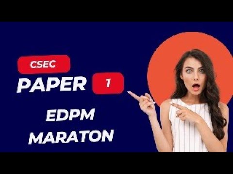 CSEC EDPM MARATON P1 2020-2024 - YouTube