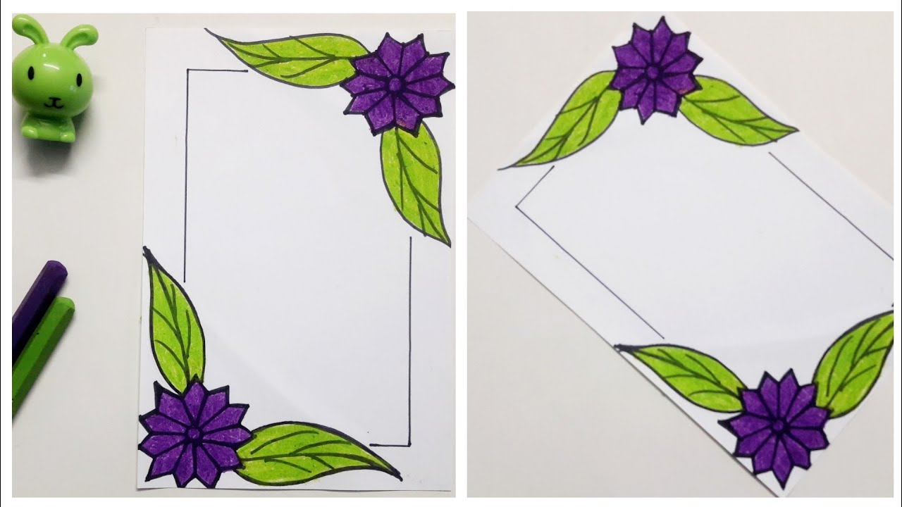 Flower Border Designs On Paper | Best Flower Site