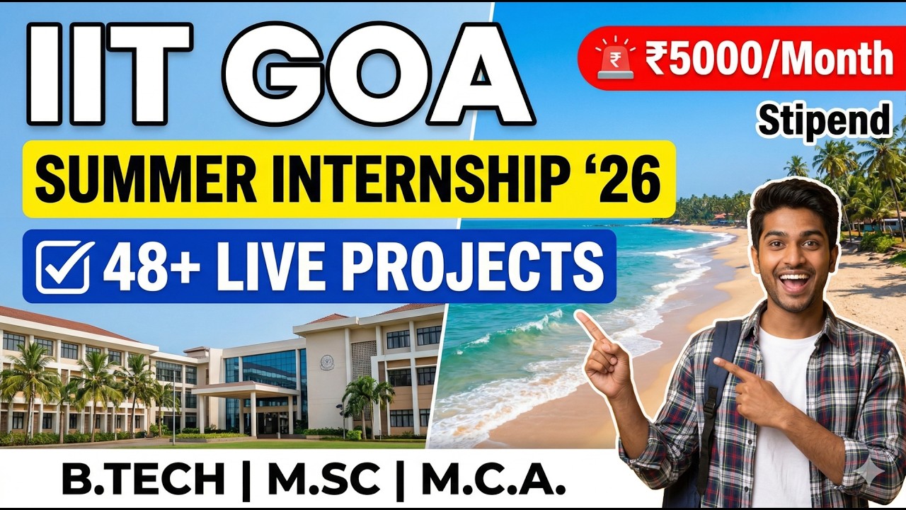 IIT Goa Summer Internship 2026 | Track A vs Track B Explained! (For B ...