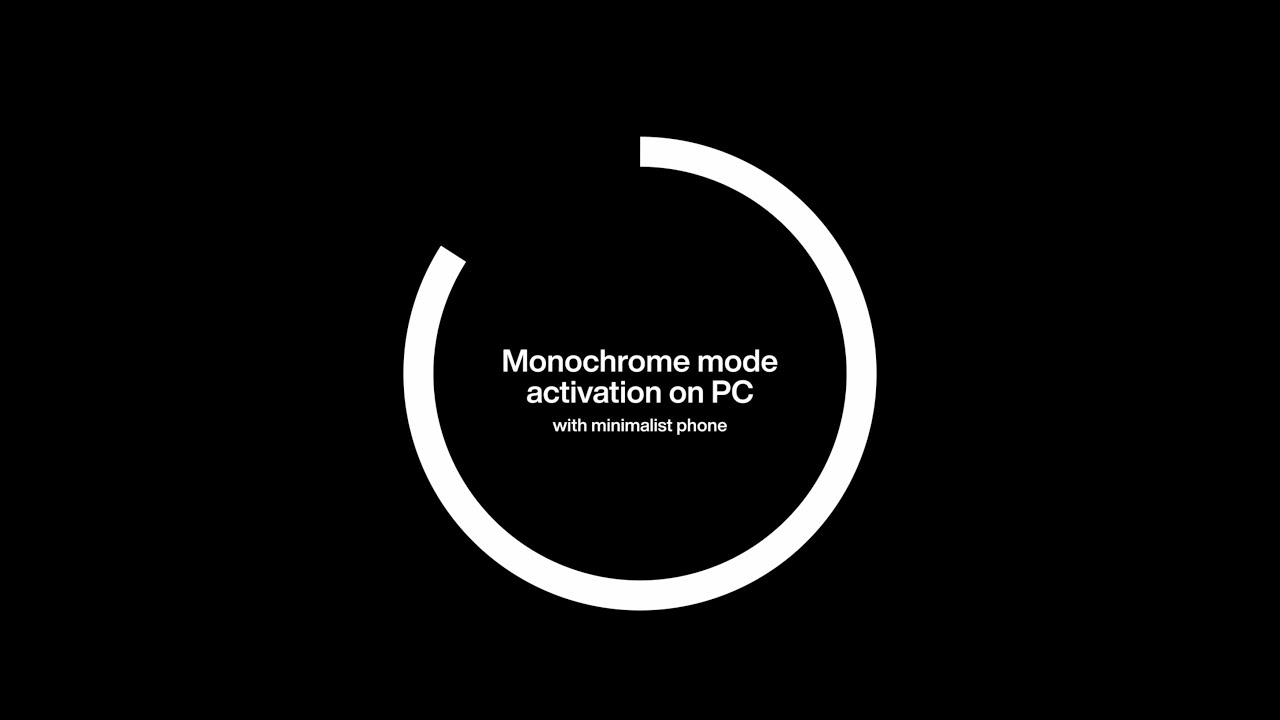 Monochrome mode tutorial – activation on Windows – by minimalist phone ...