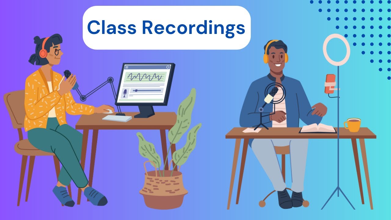 Audio and Video Class Recording Task on Moodle - YouTube