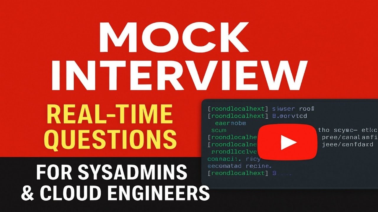 Linux Mock Interview for Cloud Engineer | Real-Time Scenarios & Q&A ...