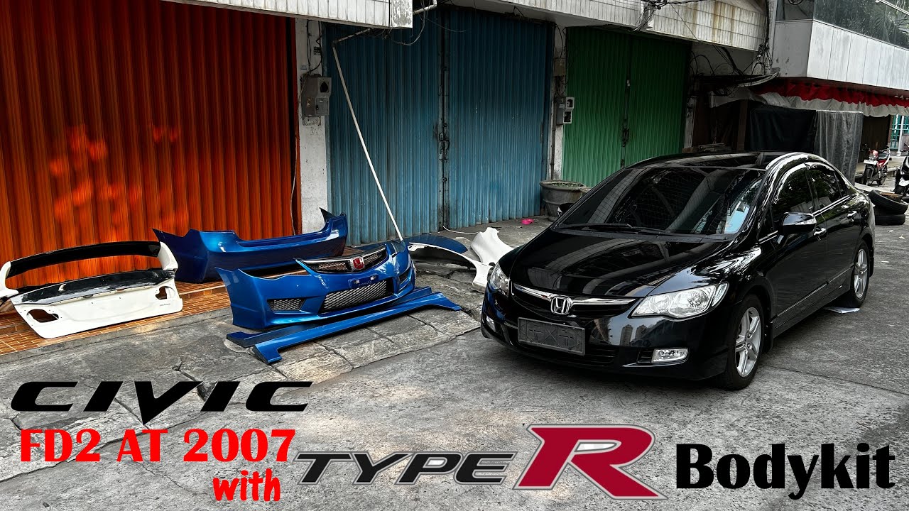 Wts : Civic FD2 AT 2007 with Original Type R Bodykit - YouTube