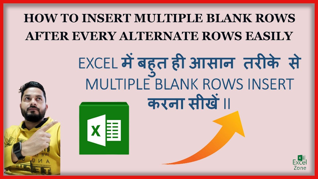 HOW TO INSERT MULTIPLE BLANK ROWS AFTER ALTERNATE ROWS IN EXCEL how-to-insert-multiple-blank-rows-after-alternate-rows-in-excel