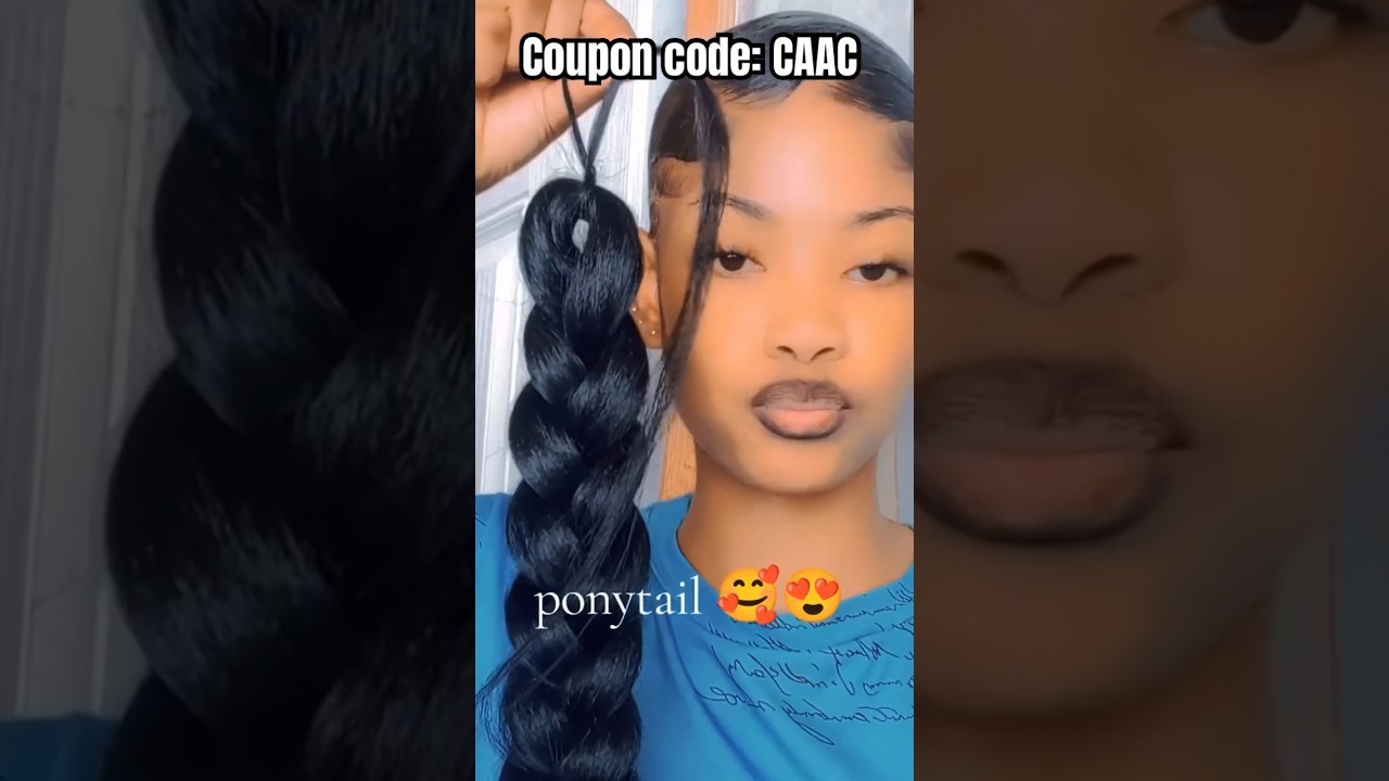 Slicking Braid Ponytail On Short Hair Sleek Arrogant Tae Tutorial | No Glue No Damage Ft.# ...