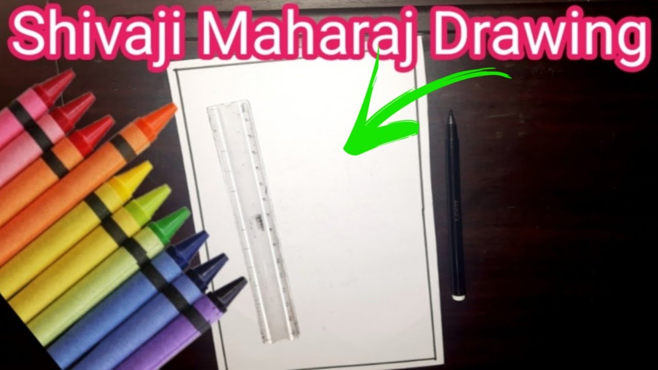 Shivaji Maharaj Drawing Easy Step By Step With Colour | Chhatrapati ...