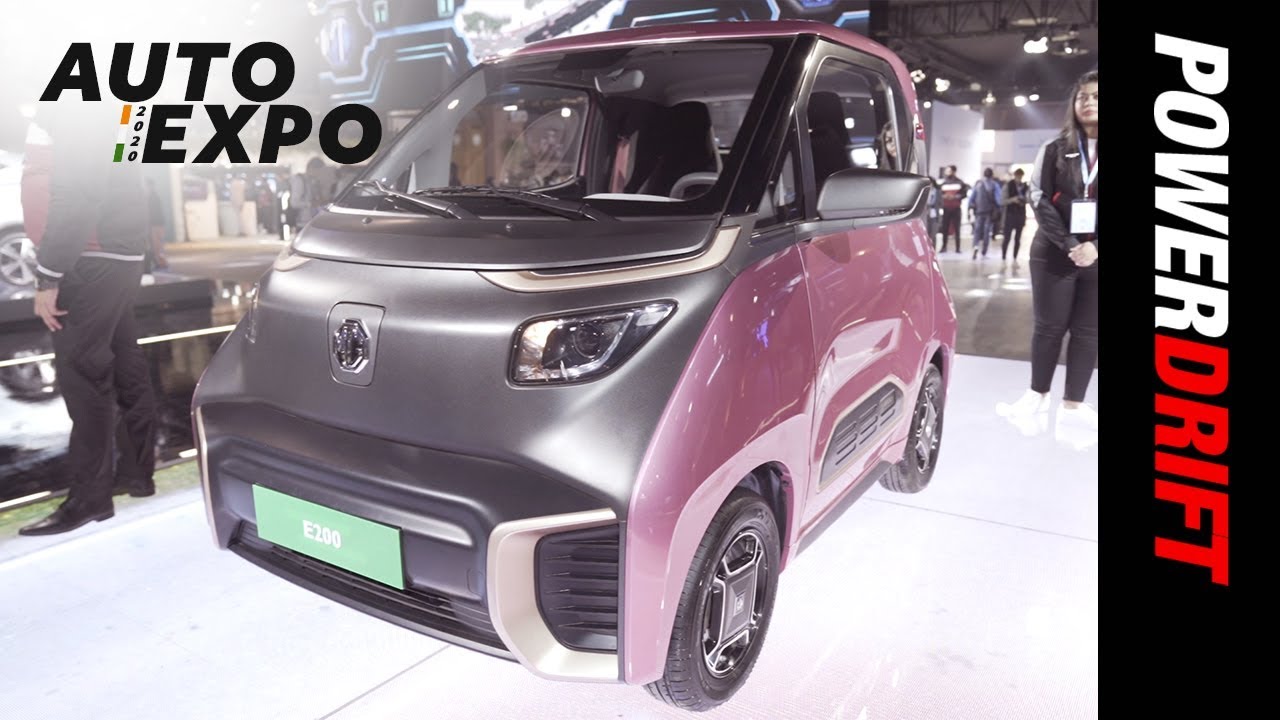 MG E200 | Minuscule, not ridicule | 2020 Auto Expo | PowerDrift - YouTube
