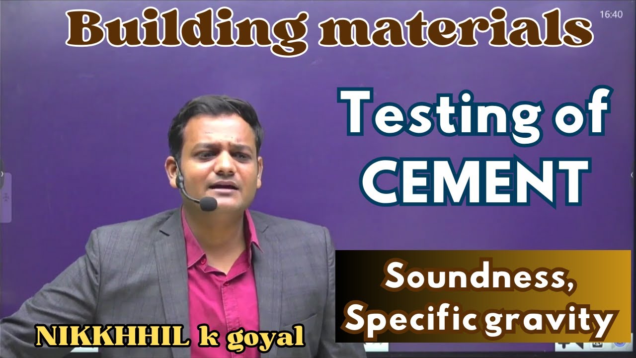 Building material, Testing of cement(IS Codes) #sscje #rrbje #cement # ...