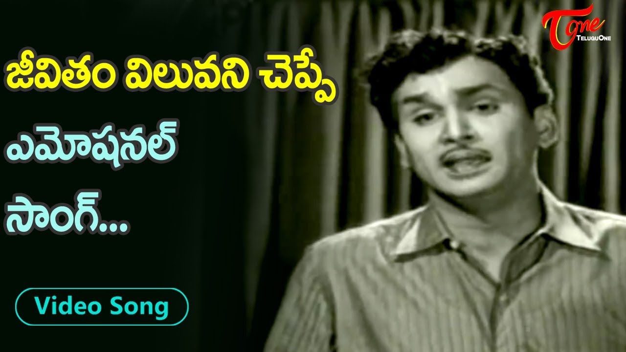 జీవితం విలువని చెప్పే ఎమోషనల్ సాంగ్..| ANR Emotional Song | Velugu ...