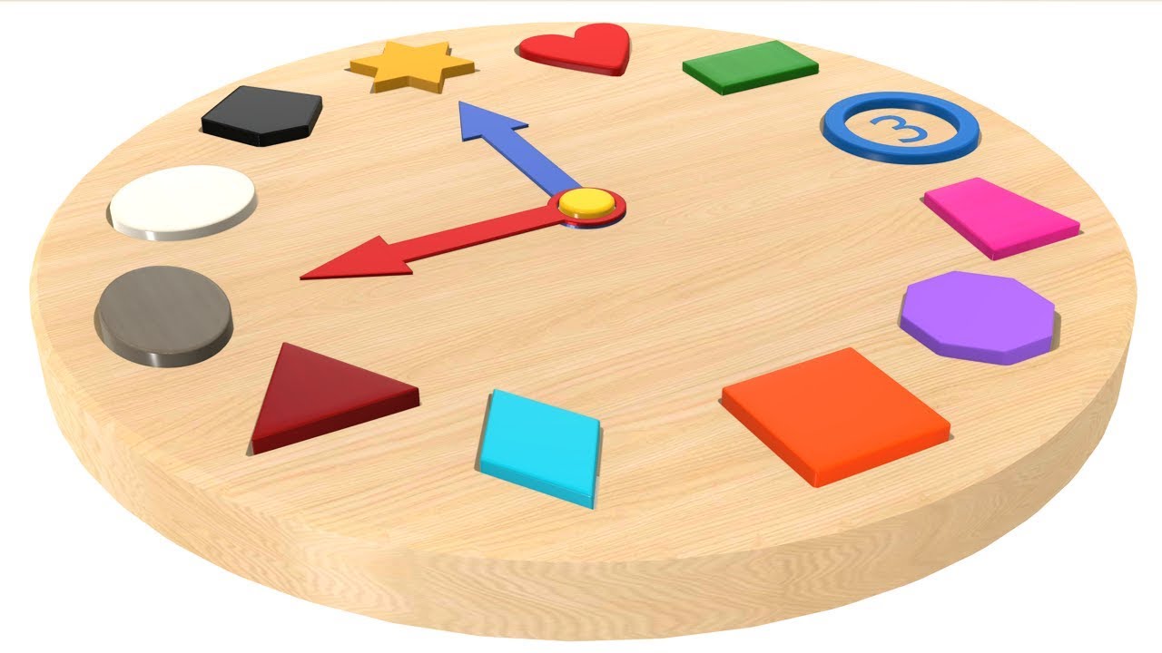 Learning Videos for Kids - Learn Colors and Shapes with Wooden Shape ...