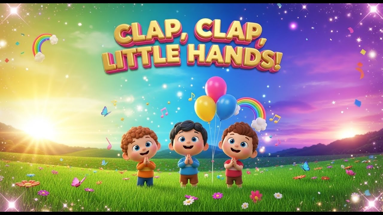 Clap, Clap, Little Hands 👏 | Fun Nursery Rhyme for Kids | Action Song ...