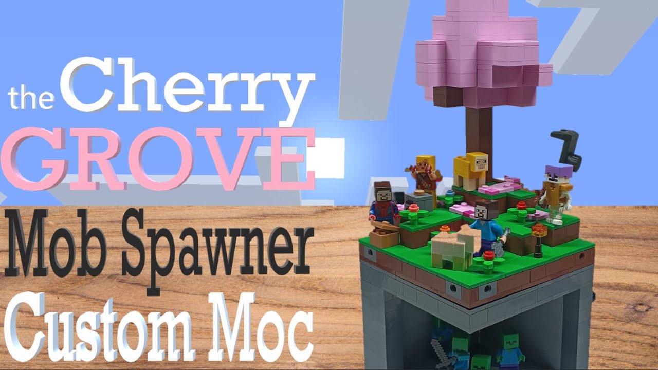 The Cherry Grove Mob Spawner Custom Lego Minecraft MOC. - YouTube