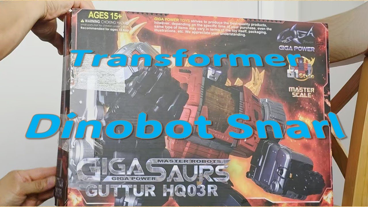Gigapower HQ-03R Guttur or Dinobot Snarl - YouTube