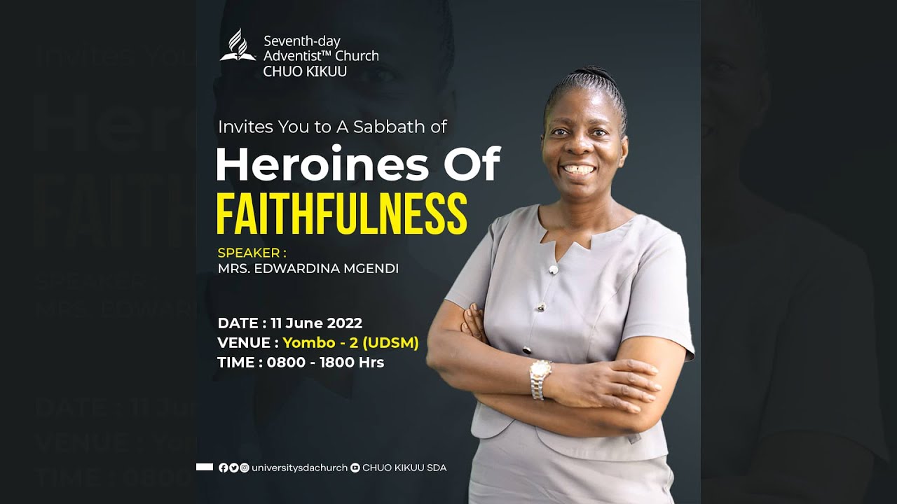 #LIVE || HEROINES OF FAITHFULNESS || MRS. EDWARDINA MGENDI || 11 JUNE ...