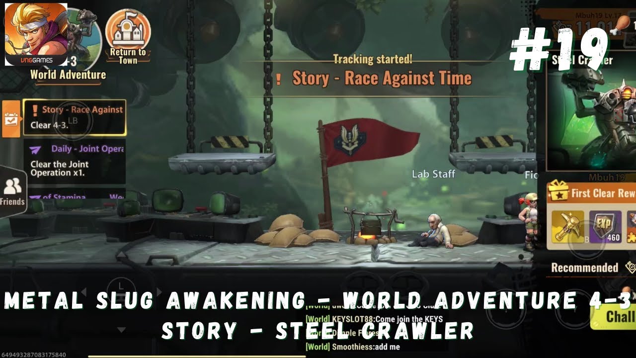 METAL SLUG AWAKENING - WORLD ADVENTURE 4-3 - STORY - STEEL CRAWLER ...