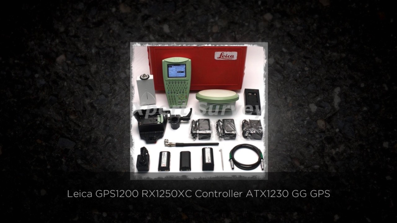 Leica GPS1200 RX1250XC Controller ATX1230 GG GPS GLONASS Kit - YouTube