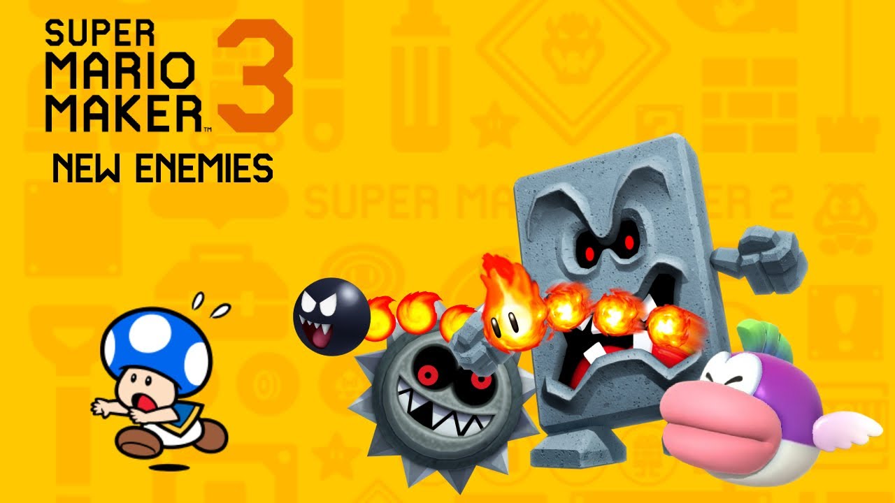 What I wanna see in Mario Maker 3! Part 3: New Enemies - YouTube