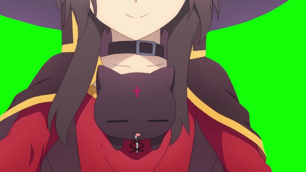 Megumin walking green screen - YouTube