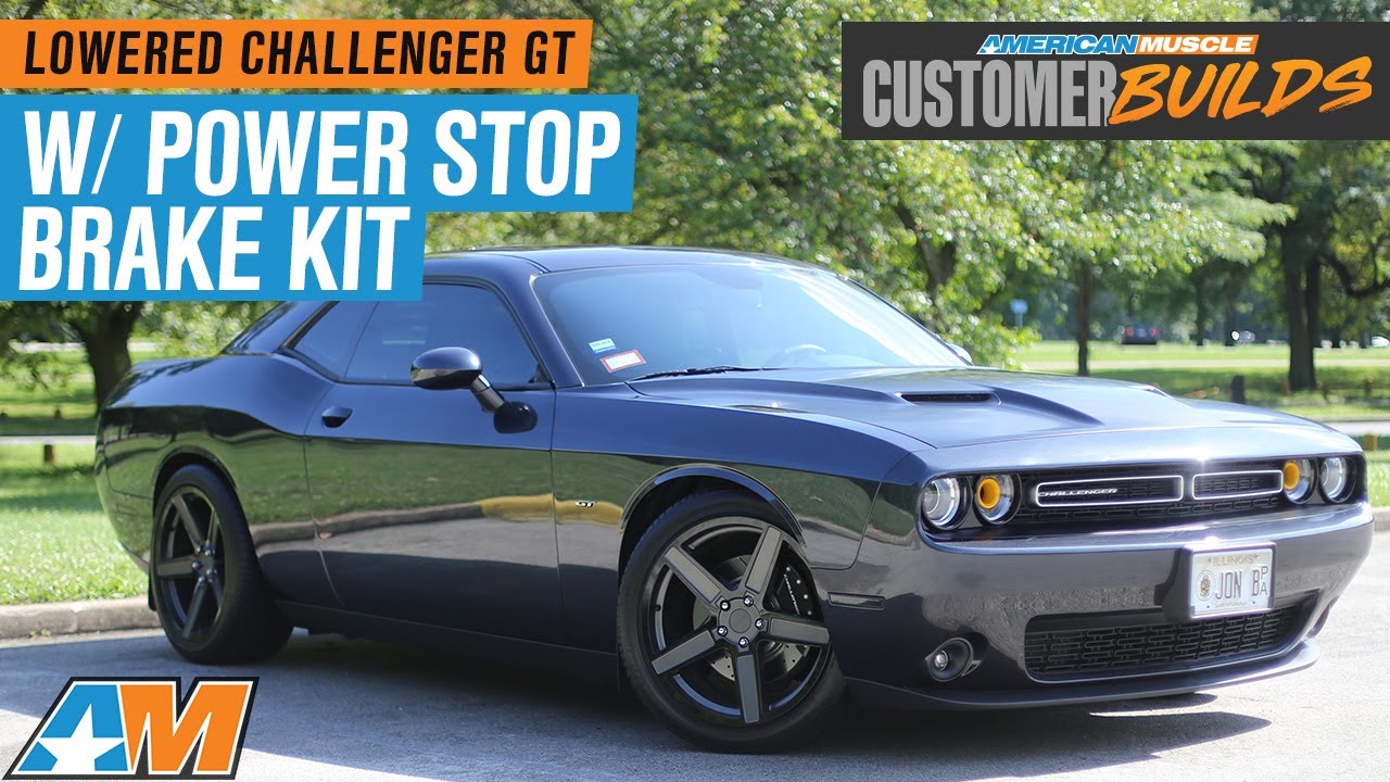 Lowered 2018 3.6L V6 Challenger GT with Power Stop Brake Kit ...