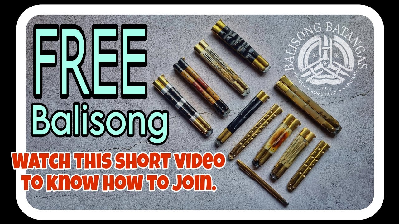 FREE BALISONG... watch this short video to know how to join. - YouTube
