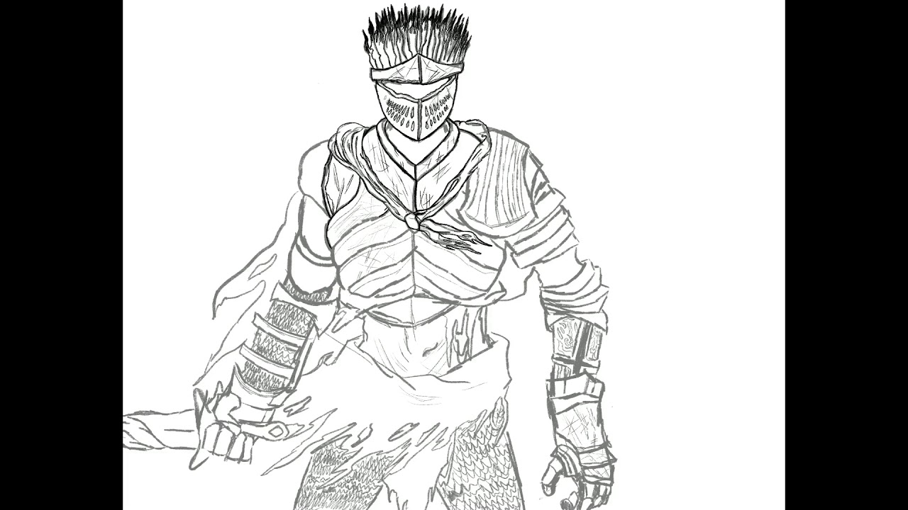 Dark Souls III - Soul of Cinder - Speed Drawing - YouTube