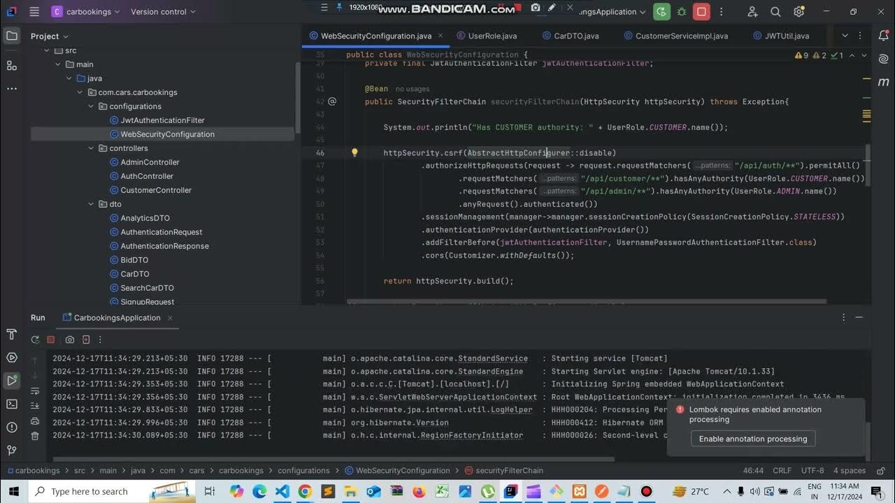 Fix Null Authorization Header Issue in Spring Boot for Angular Requests #angular #springsecurity ...