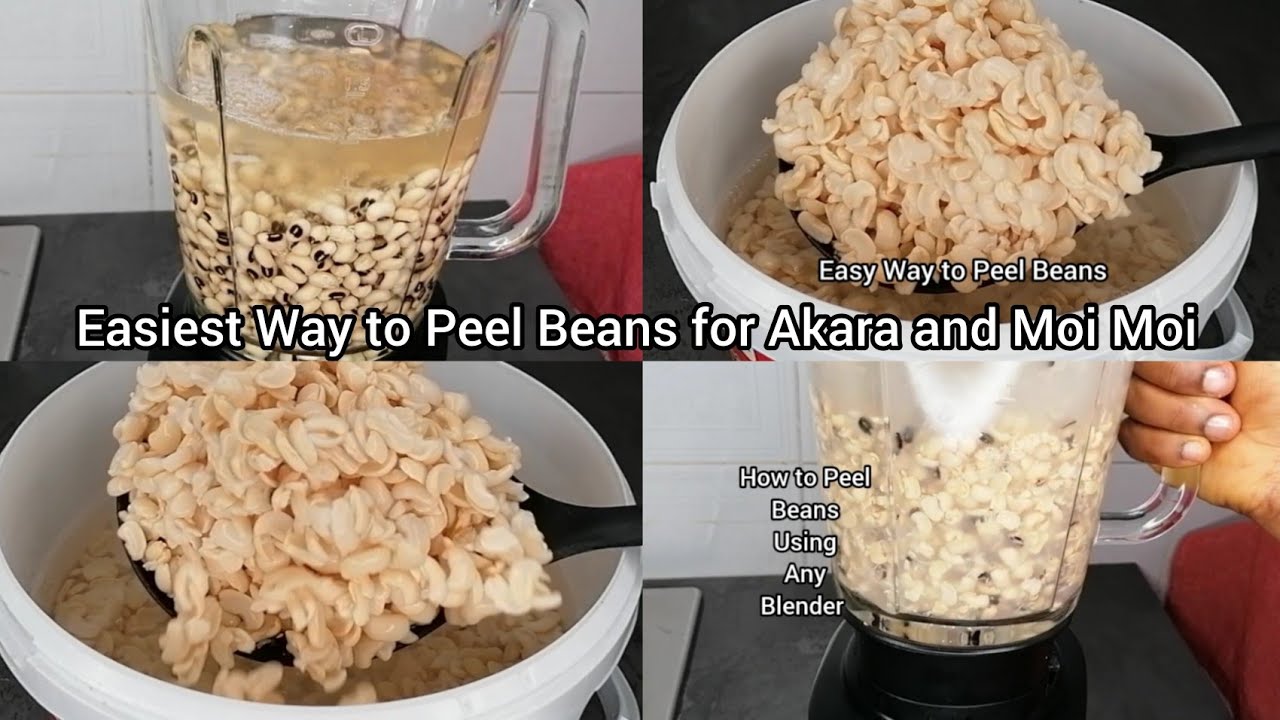 How to Peel Beans Using Any Blender! Very Easy and Quick Process! 💯 ...