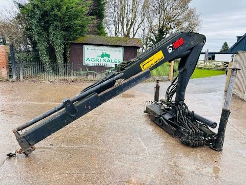 HIAB 650 CRANE PIPPED C/W HYDRAULIC PUSH OUT BOOM & SUPPORT LEGS - YouTube