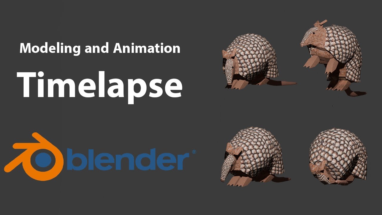 Timelapse: Modeling, Rigging, and Animating a Low-Poly Armadillo in ...