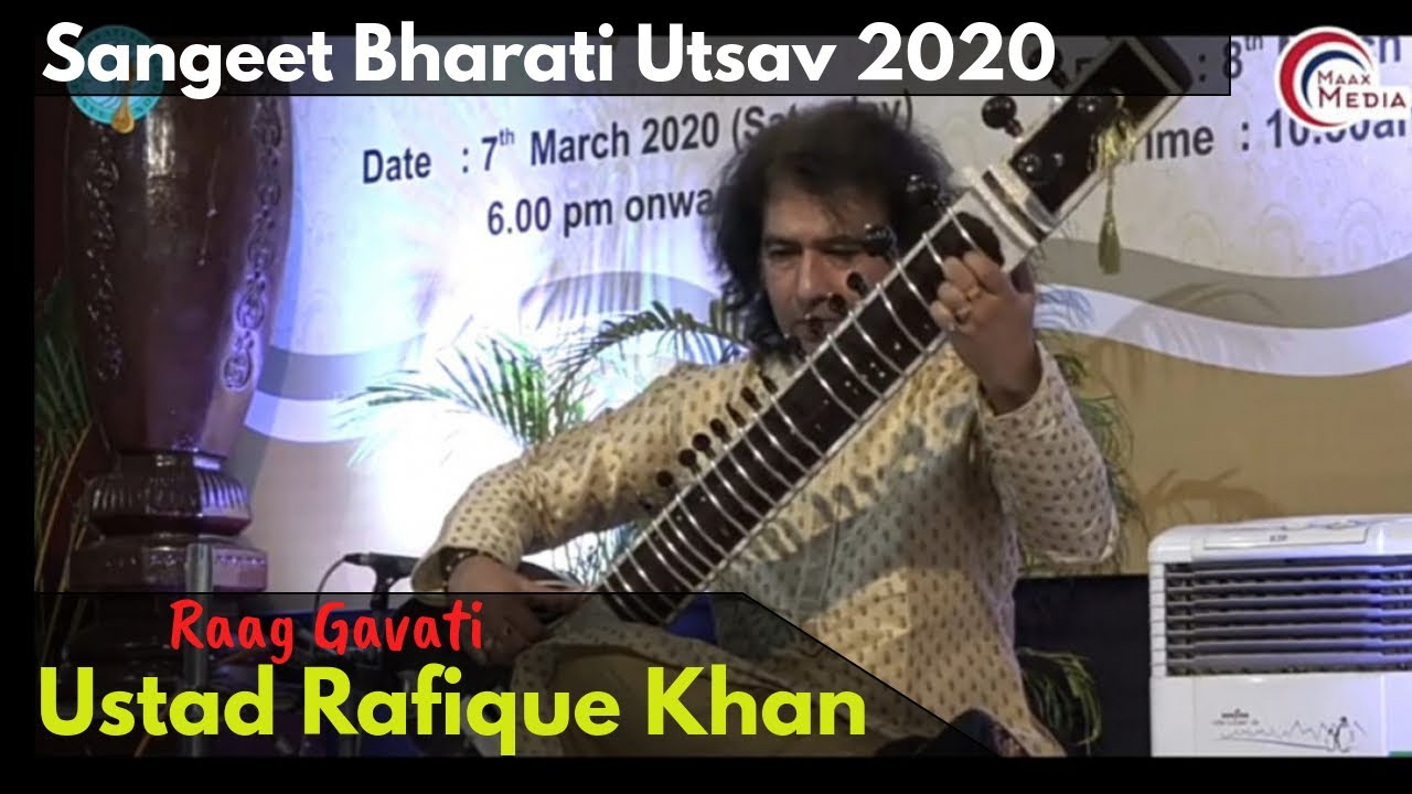 Raag Gavati Alaap Jod Jhala Gat in Roopak Taal l Ustad Rafique Khan l ...