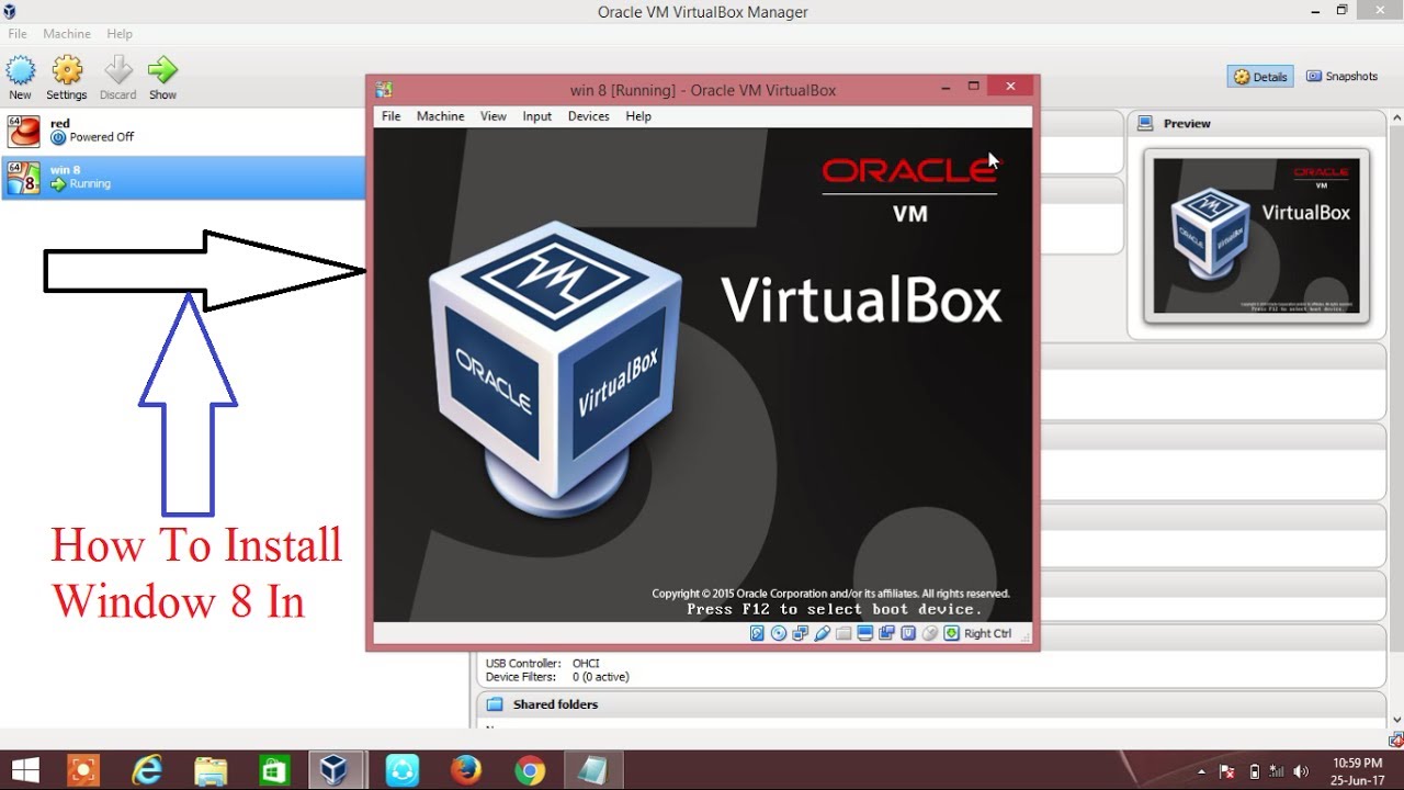 How to install windows 8 using virtualbox steps by steps - YouTube