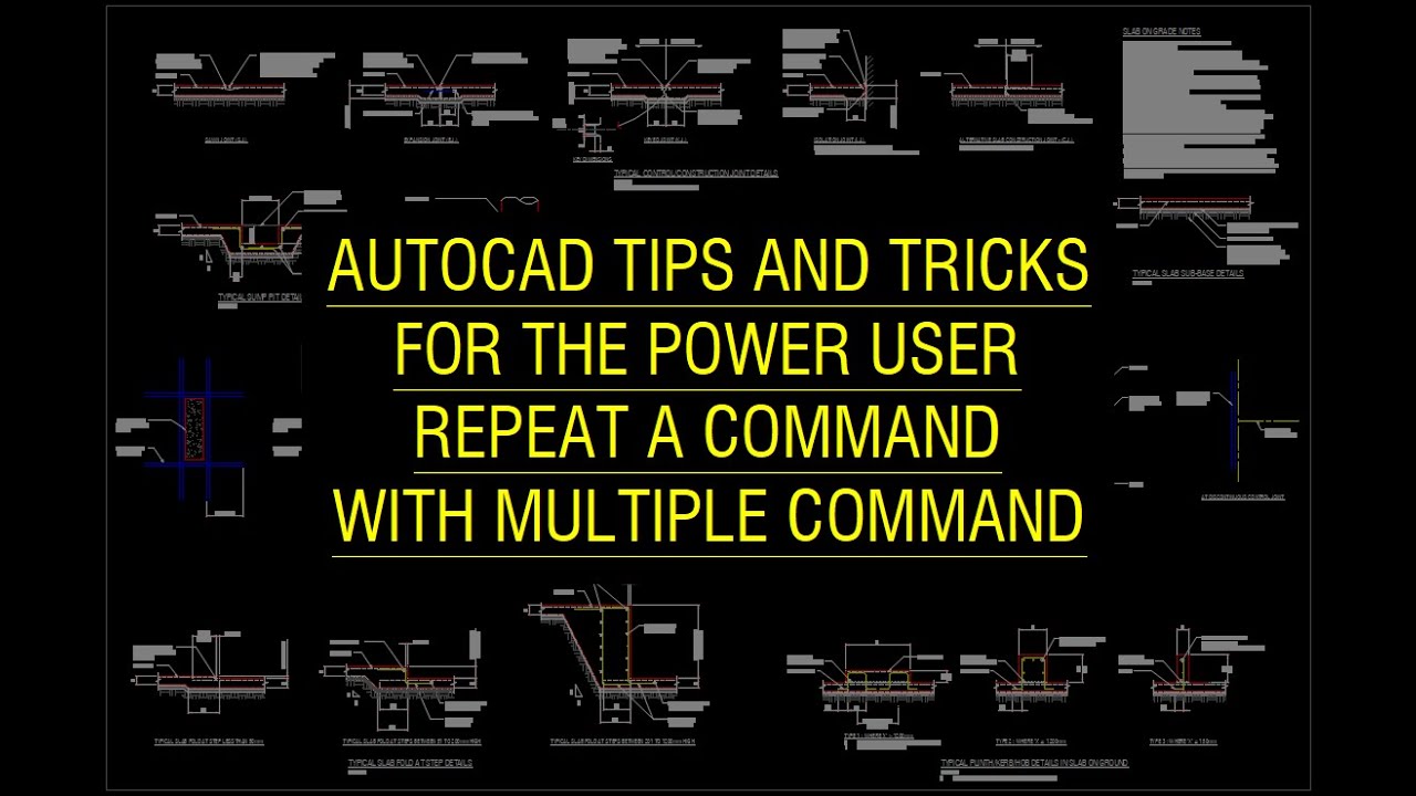 AutoCAD Tips For Power Users Repeat A Command With MULTIPLE Command autocad-tips-for-power-users-repeat-a-command-with-multiple-command
