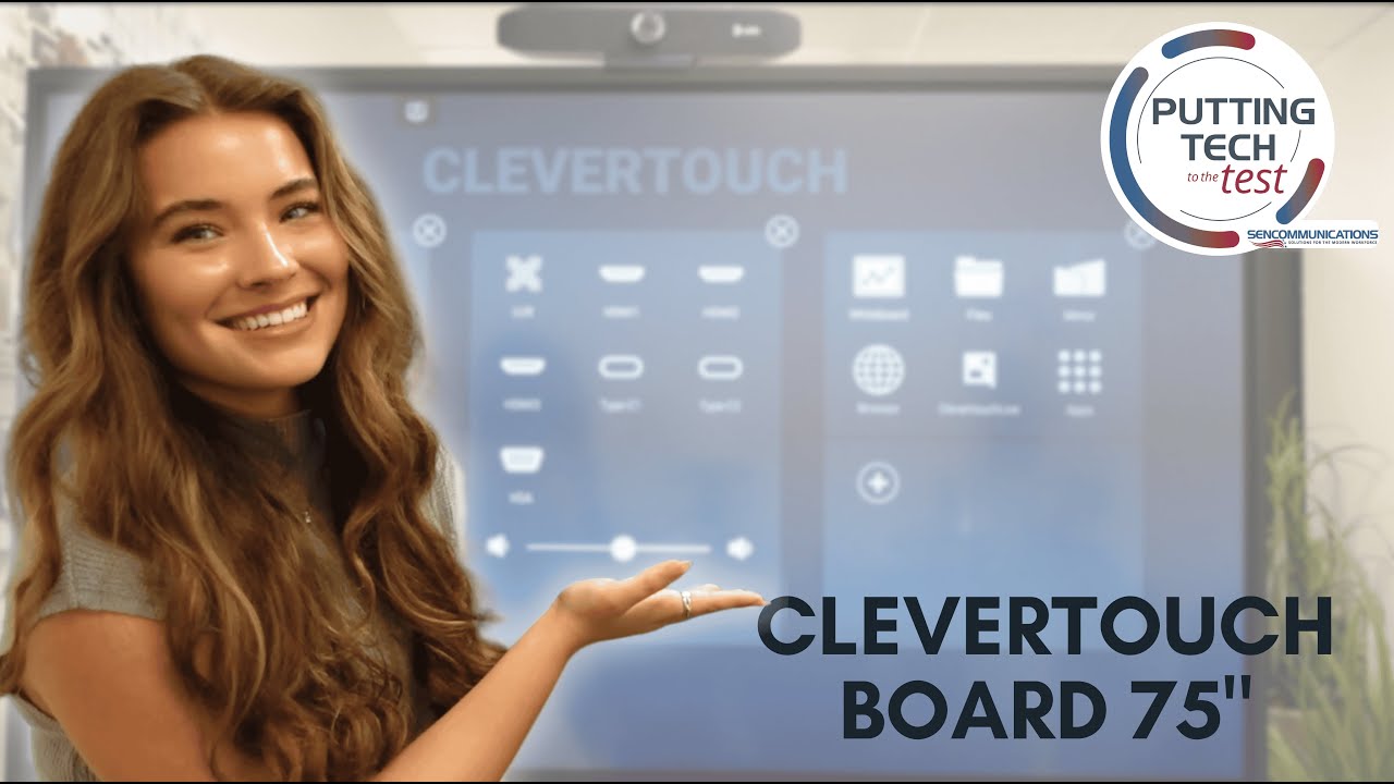 The ULTIMATE interactive display for collaboration: Clevertouch 75 inch - YouTube