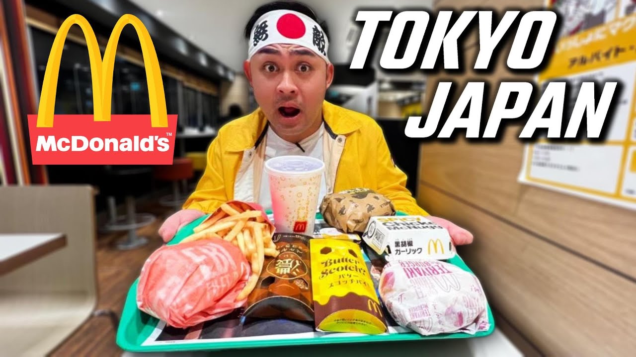 EATING McDonald's JAPAN in TOKYO! Crazy Mcdo Menu! - YouTube