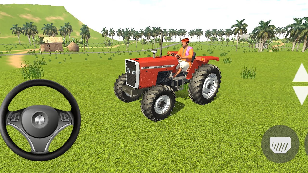 messey tractor 🚜 Indian tractor driving 3D simulator game tractor wala ...