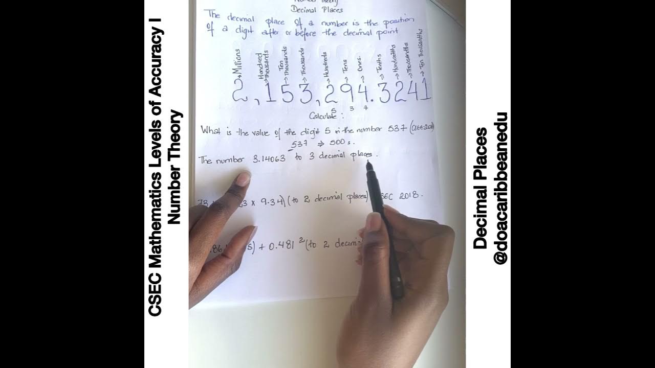 CSEC Mathematics Number Theory - YouTube