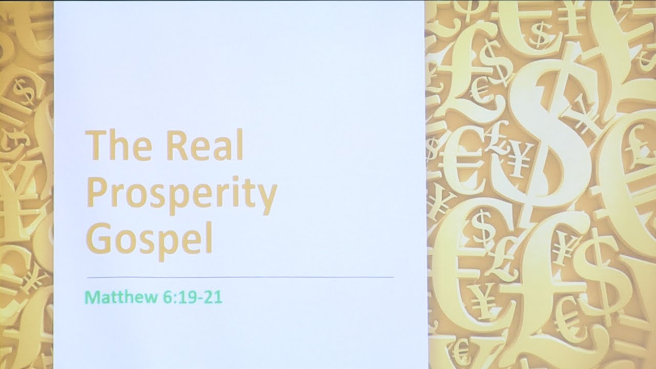Sermon Only: The Real Prosperity Gospel - 011021 - YouTube