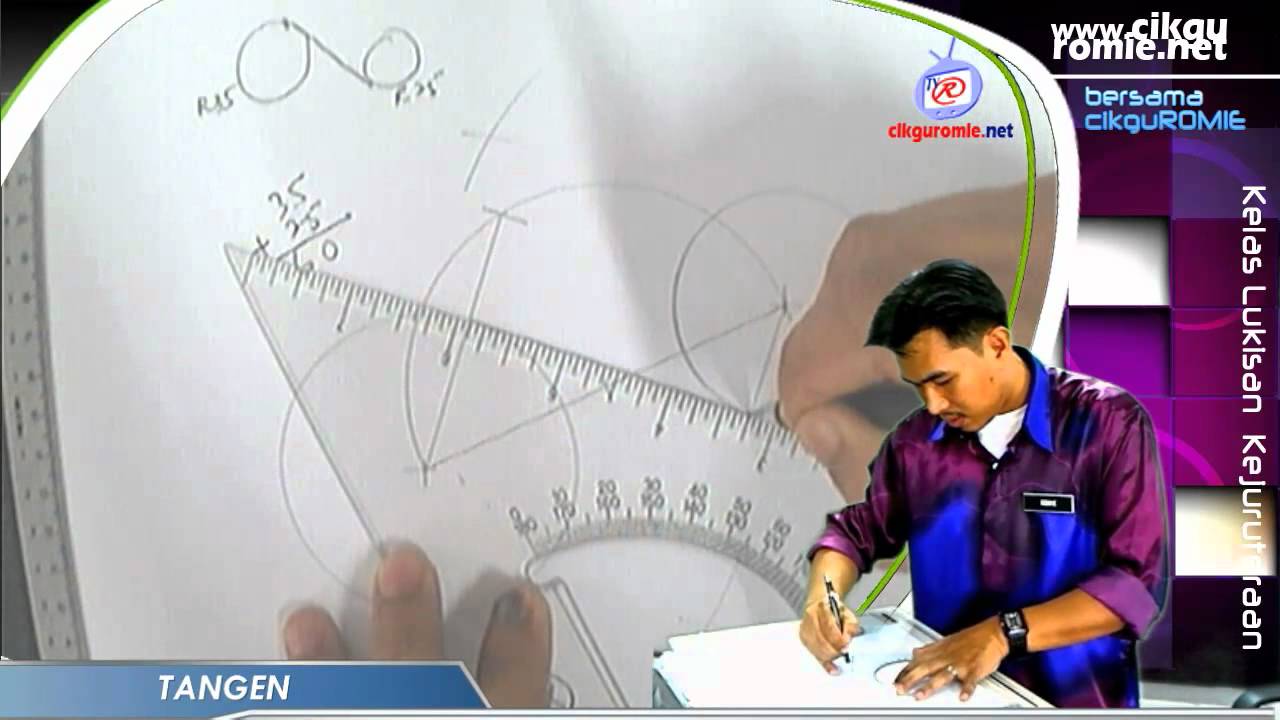 2012 04 Tangen garisan dgn 2 bulat luar dan dalam - YouTube